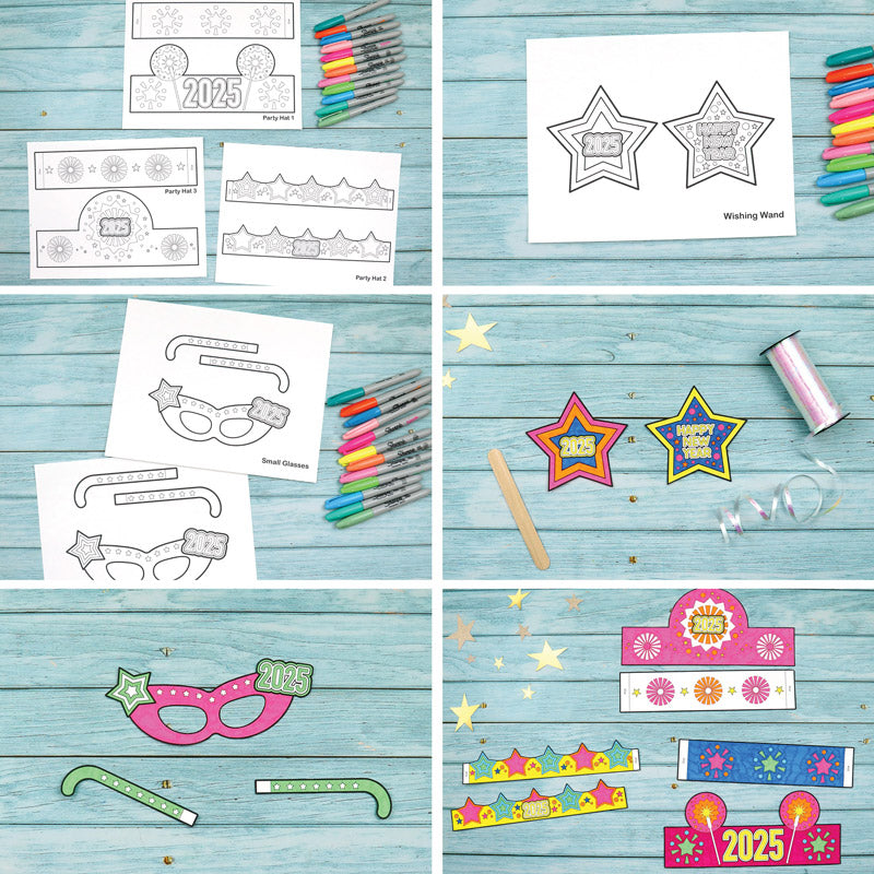 2025 new year party pack – Super Fun Printables