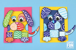 3D Pattern Dog Art – Super Fun Printables
