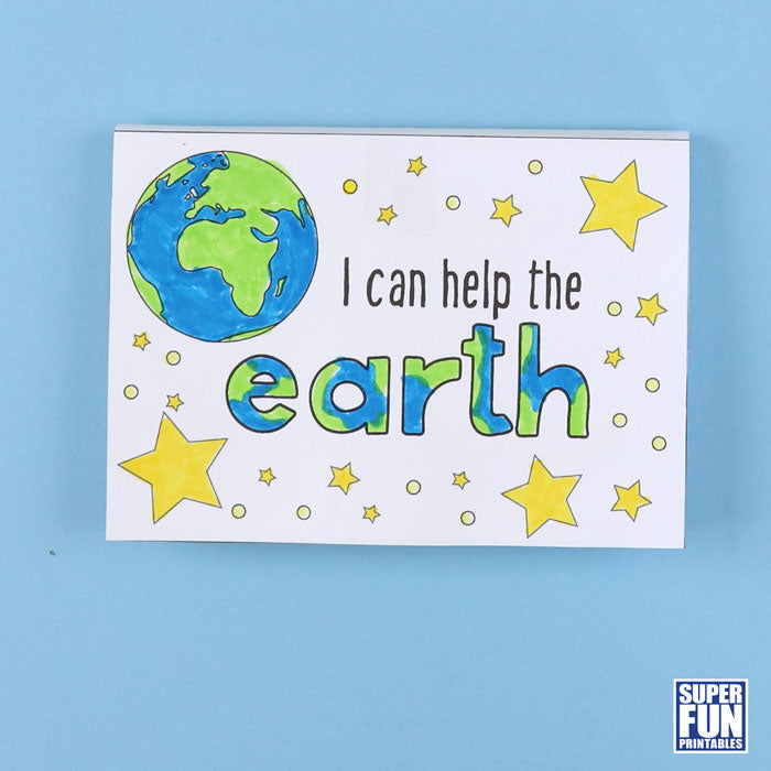 I can help the earth pop up book – Super Fun Printables