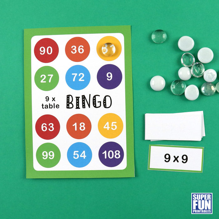 Times Table Bingo – Super Fun Printables